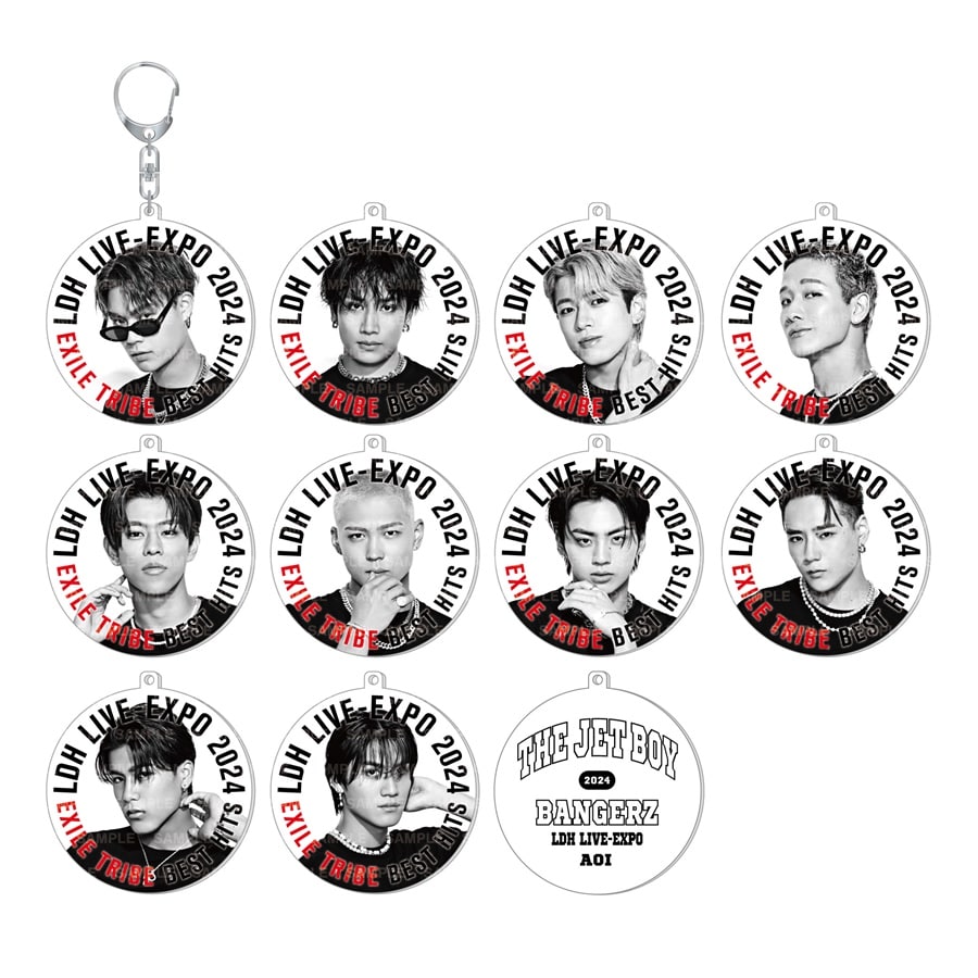 EXILE TRIBE STATION ONLINE STORE｜LDH LIVE-EXPO 2024 アクリルキーホルダー/THE JET BOY BANGERZ/全10種