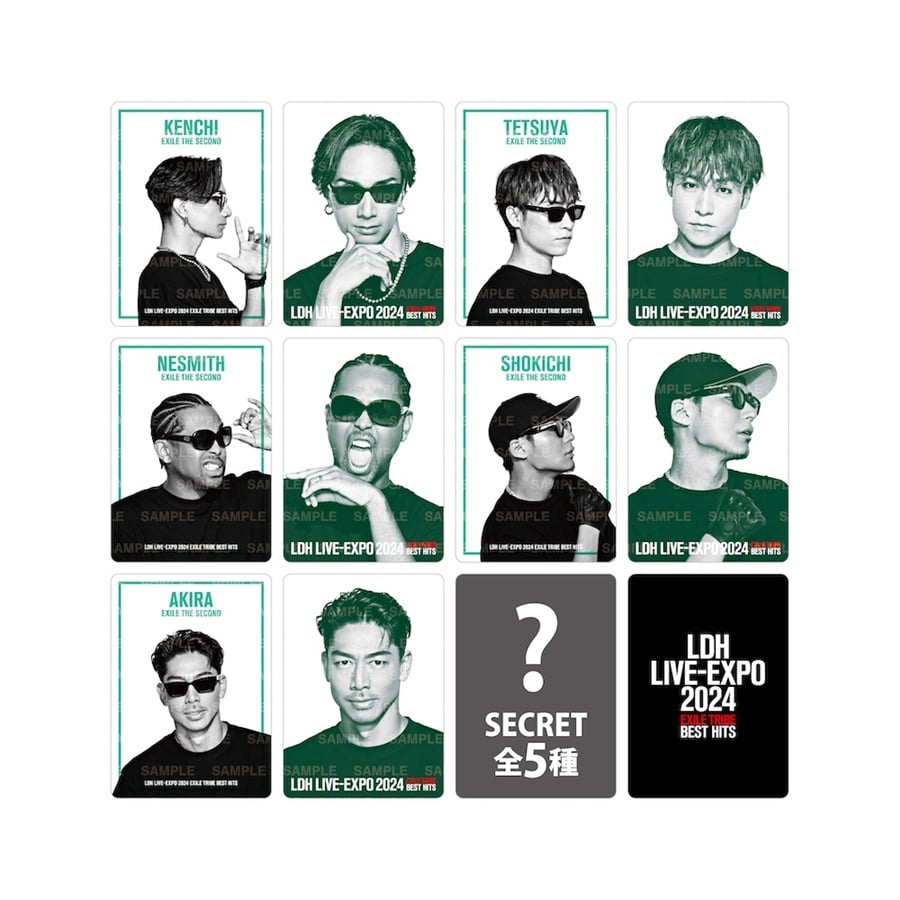 EXILE TRIBE STATION ONLINE STORE｜LDH LIVE-EXPO 2024 フォトカード/EXILE THE SECOND/全10種+シークレット5種