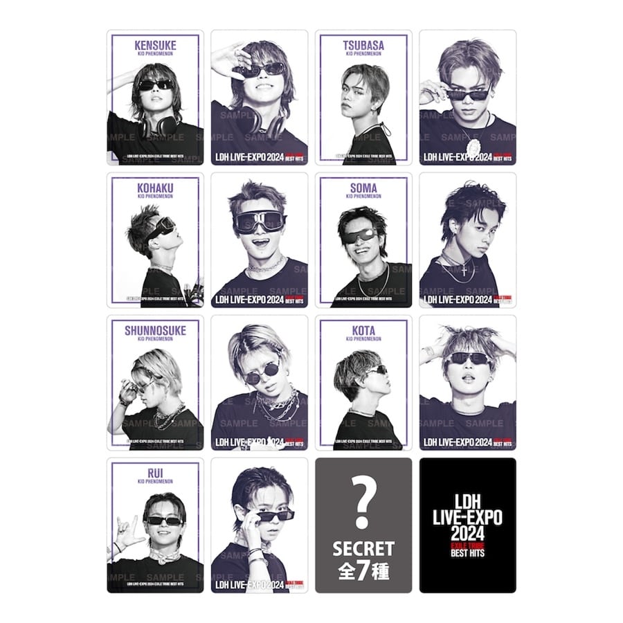EXILE TRIBE STATION ONLINE STORE｜LDH LIVE-EXPO 2024 フォトカード/KID PHENOMENON/全14種+シークレット7種